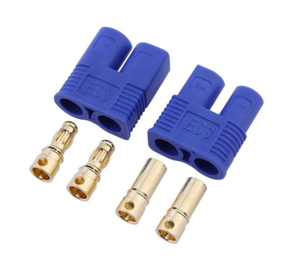 Racers Edge 1678 EC3 Male & Female Plugs (5 Pair) — White Rose Hobbies