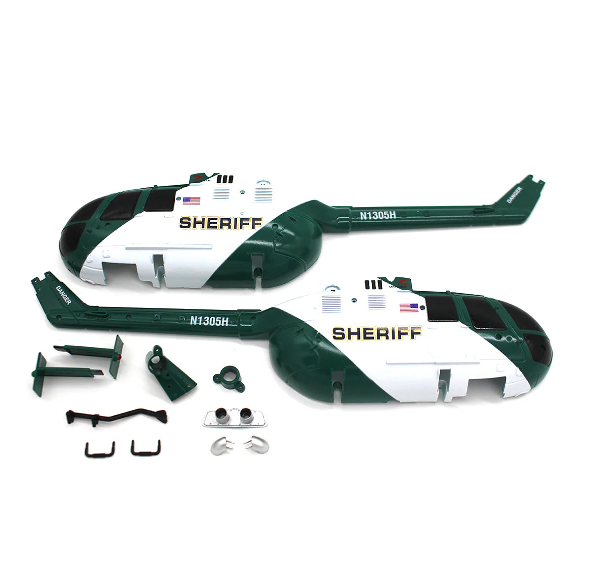 Rage RC 6081 Canopy Set for Hero-Copter - Sheriff — White Rose Hobbies
