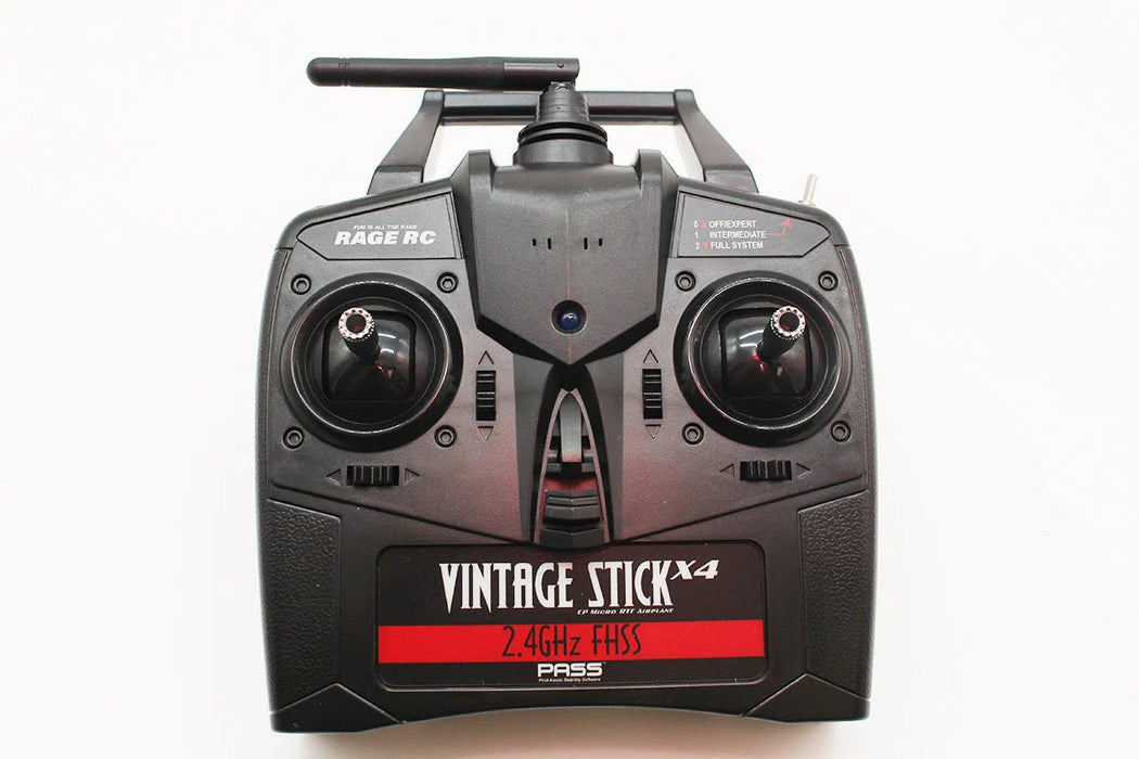 Rage RC A1242 5-Channel 2.4Ghz Transmitter for Vintage Stick X4 — White ...