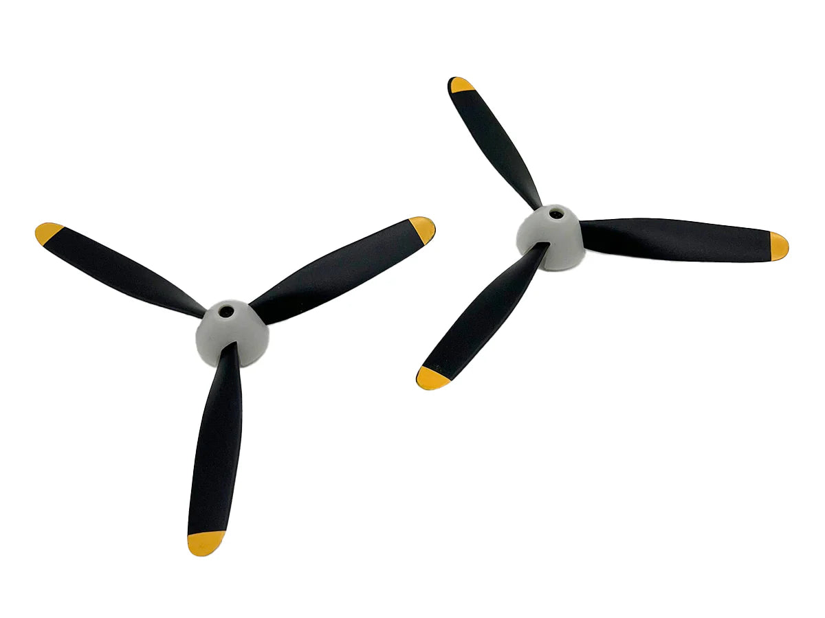 Rage RC A1348 3-Blade Propeller & Spinner for Zero (2 Pack) — White ...