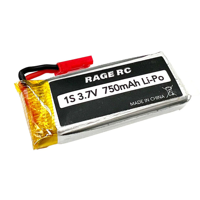 Rage RC A1427 3.7V 750mAh 35C 1S LiPo Battery with JST for Electra ...