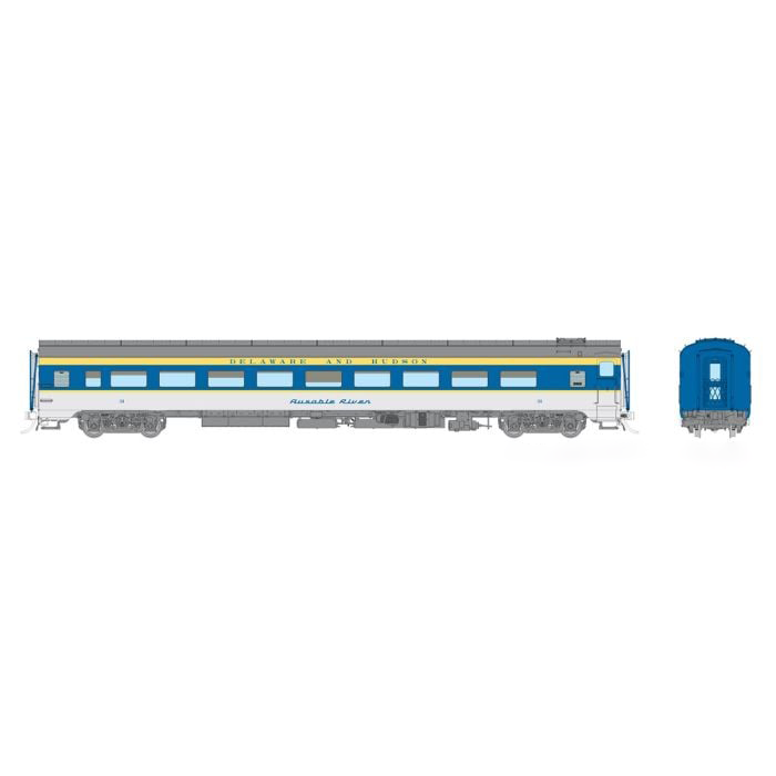 Rapido 100391 HO Scale Lightweight Coach Delaware & Hudson 33 — White ...