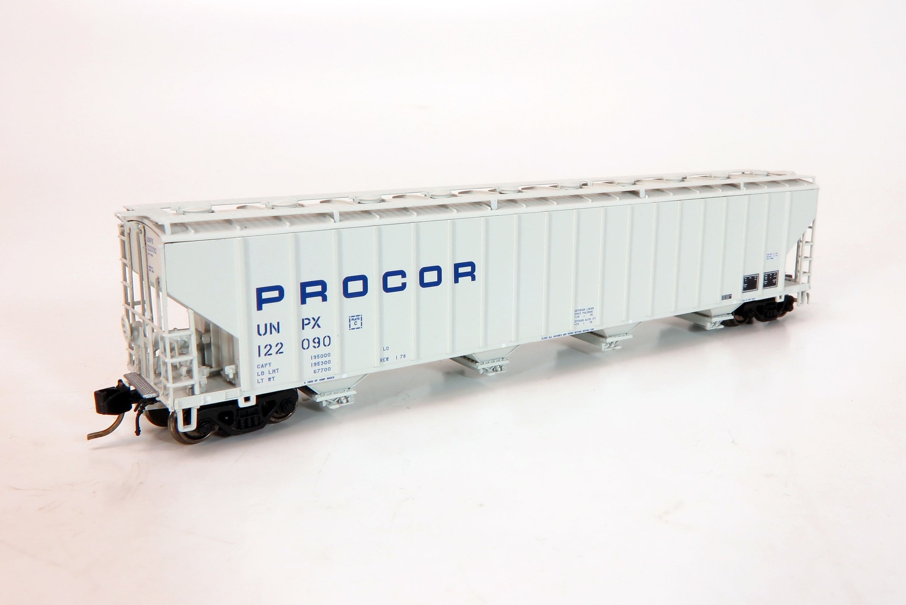 Rapido 560001A N Scale Procor 5820 Covered Hopper Procor Ltd. UNPX (Bl — White Rose Hobbies