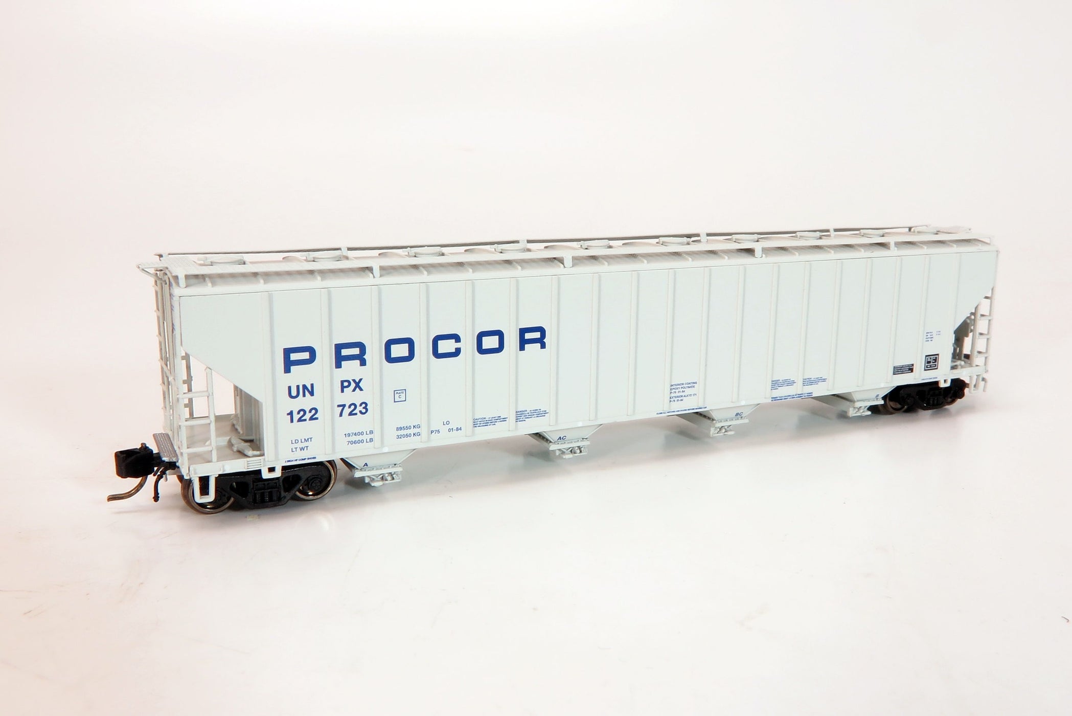 Rapido 560002A N Scale Procor 5820 Covered Hopper Procor Ltd. UNPX (Bl ...