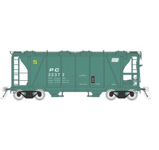 Rapido Trains 149007A HO Scale Enterprise Covered Hopper Penn Central ...