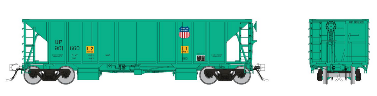 Rapido Trains 158022A HO Scale NSC Ballast Car Union Pacific UP Late M ...