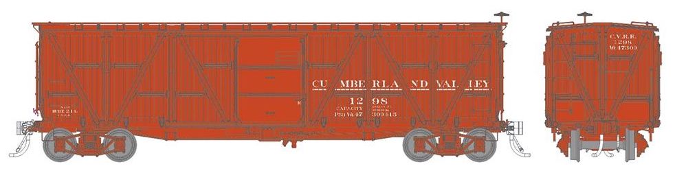 Rapido Trains 177001A HO Scale X23 Boxcar Cumberland Valley CV Single ...