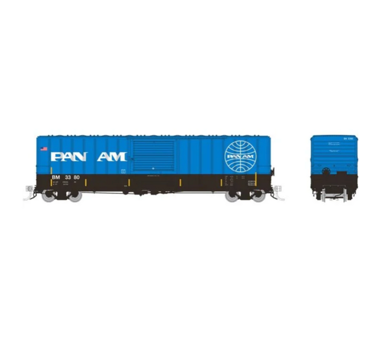 Rapido Trains 198002A HO Scale PC&F 5241 Boxcar Pan Am B&M (# Varies) — White Rose Hobbies