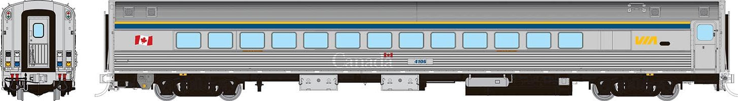 Rapido Trains 115136 HO Budd Small Window Coach: VIA Rail - HEP2 Coach ...