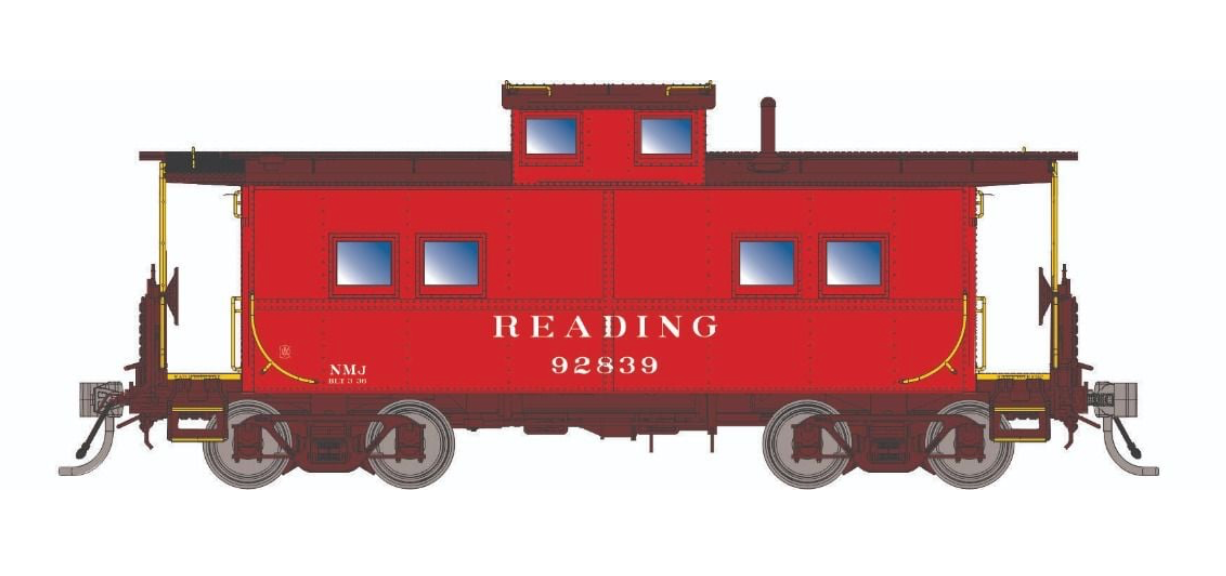 Rapido Trains 144049 HO Scale Northeastern Style Steel Caboose Reading ...