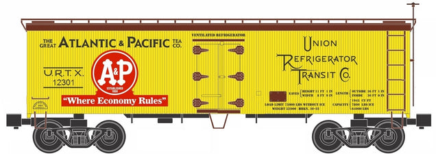 Ready Made Trains (RMT) 86199-27 O Scale 36' Wood Side Reefer Car A&P ...