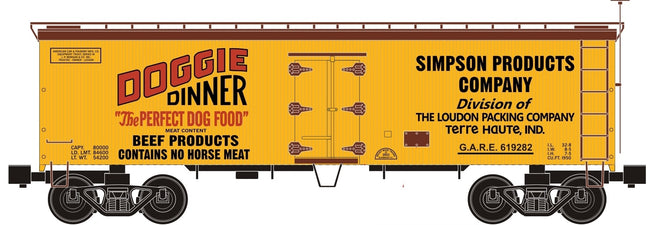 Ready Made Trains (RMT) 86199-282 O Scale 36' Wood Side Reefer Car Dog ...