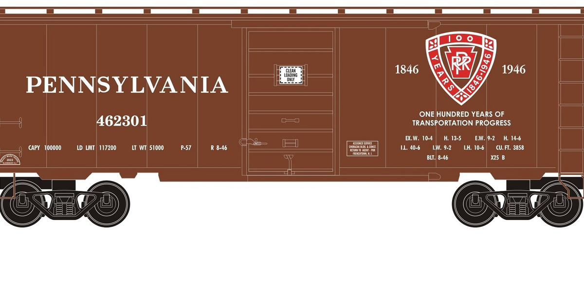 Ready Made Trains (RMT) 96415 O Gauge Boxcar Pennsylvania PRR 100th An ...