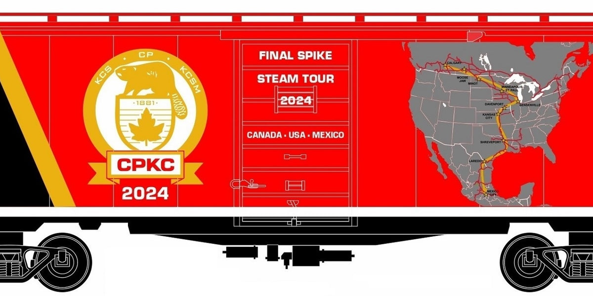 Ready Made Trains (RMT) 96455 O Gauge Boxcar CPKC 2024 Steam Tour ...