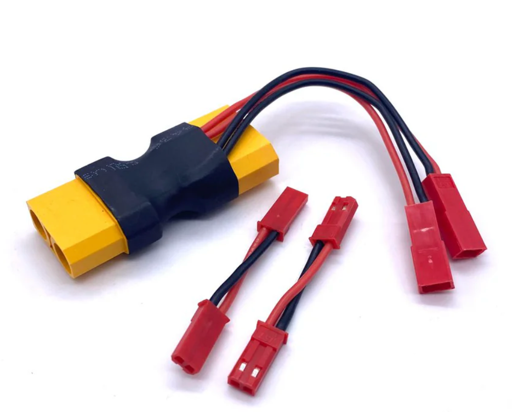 Reefs RC (122) XT90 Inline Power Tap with Dual JST Connectors — White ...