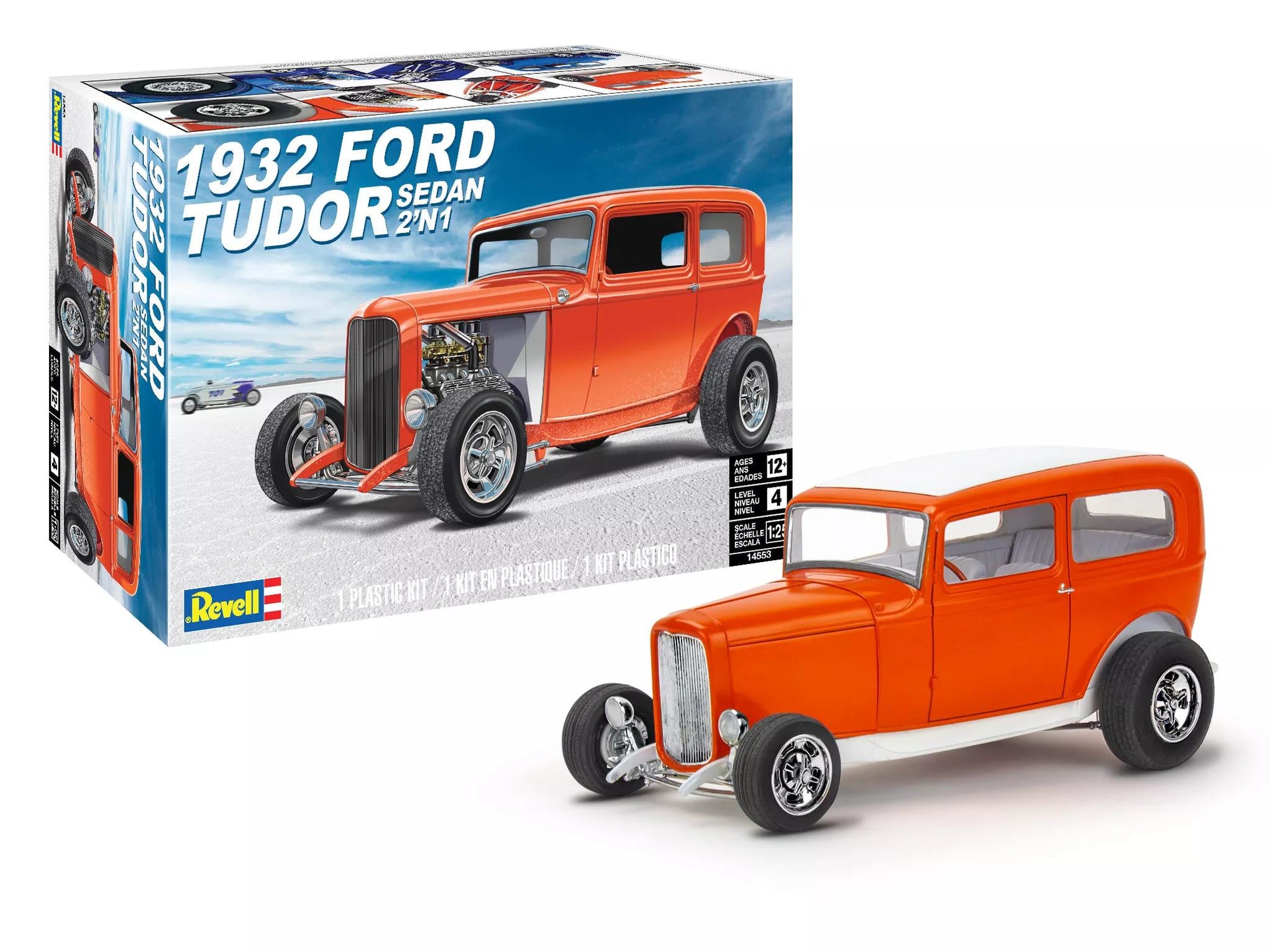 Revell 14553 1/25 '32 Ford Tudor Sedan 2'n1 Skill Level 5 Model Kit ...
