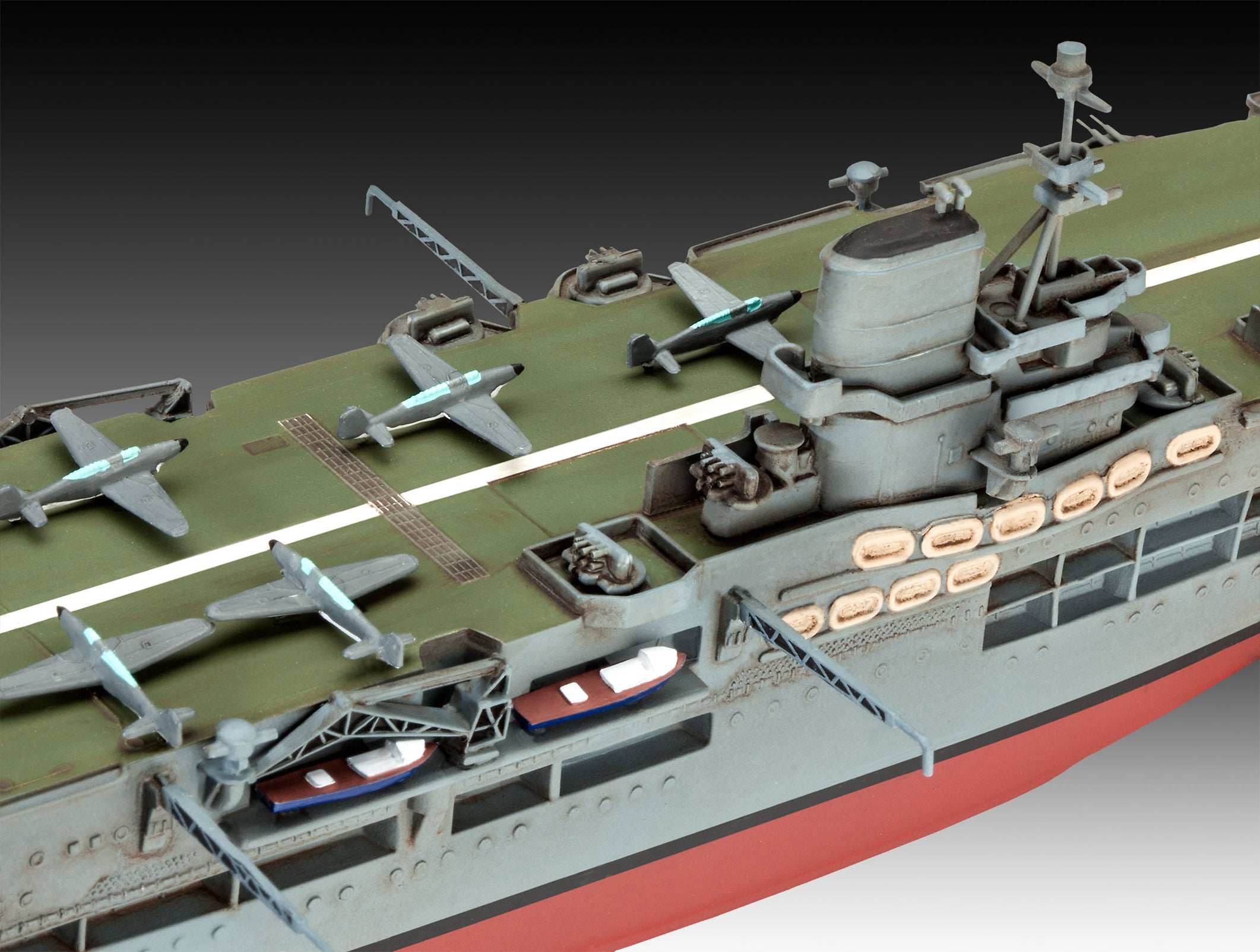 Revell 5149 1/720 HMS Ark Royal Aircraft Carrier and Tribal Destroyer ...