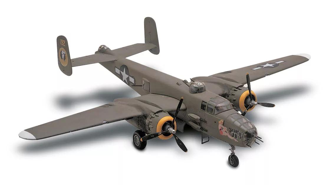 Revell 85-5512 1/48 B-25J Mitchell Bomber Model Plane Kit — White Rose ...