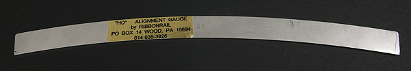 Ribbon Rail 1024 HO Scale 10" Track Alignment Gauge 24" Radius Curve ...