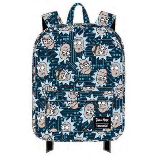 Loungefly Rick and Morty Computer Chip Rick Nylon Backpack — White Rose ...