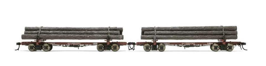 Rivarossi HO Scale HR6627 HO Scale Skeleton Log Car McCloud River 1202 ...