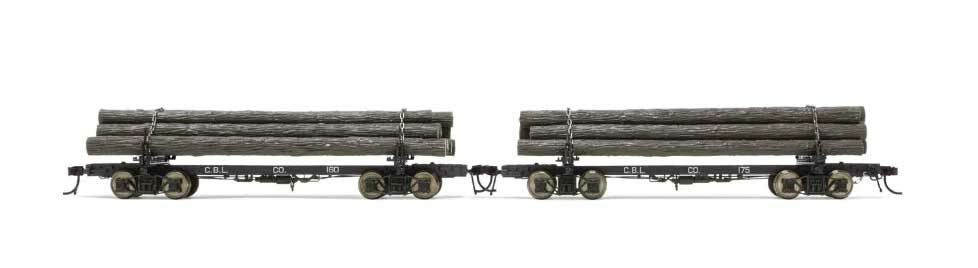 Rivarossi HO Scale HR6630 HO Scale Skeleton Log Car Coos Bay Lumber 16 ...