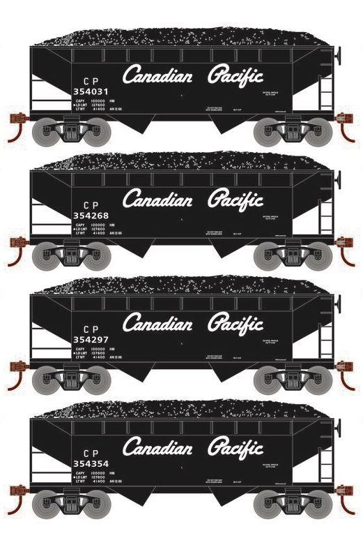 Roundhouse 1038 HO Scale 34' Offset Open Hopper Canadian Pacific CP 4 ...