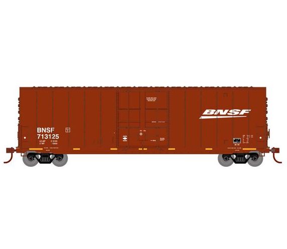Roundhouse 1176 HO Scale 50' High Cube Smooth Side Box Car BNSF 713125 — White Rose Hobbies