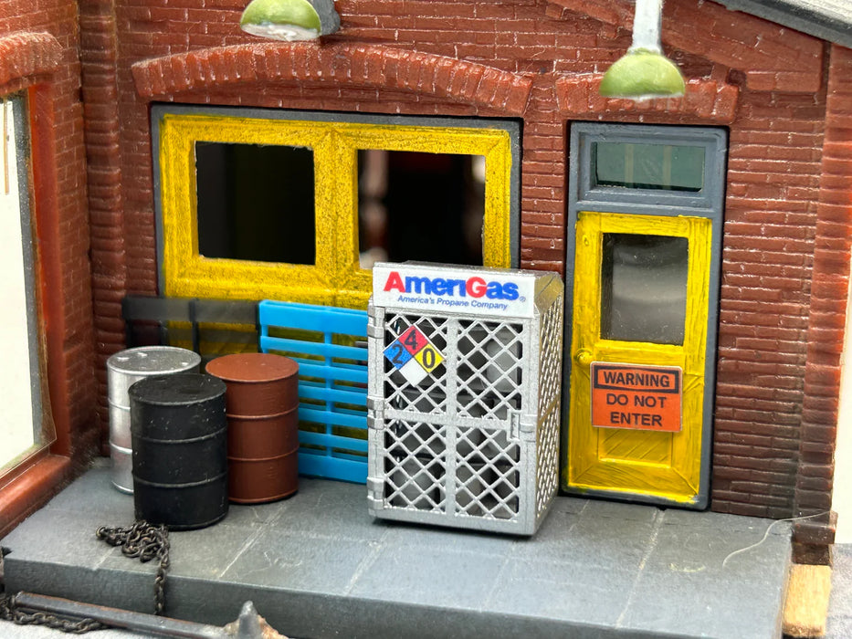 ScaleSigns HO-15-v3 HO Scale Propane Cage with Tanks - AmeriGas — White ...