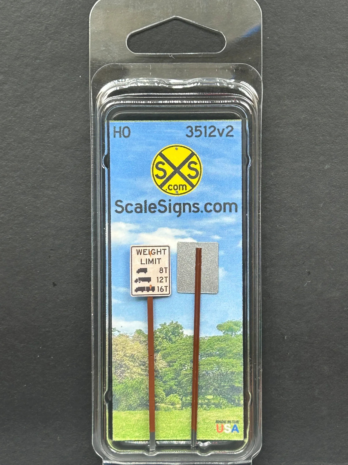 ScaleSigns HO-3512C HO Scale Yard Truck Weight Limit Signs - v2 (2 Pac ...