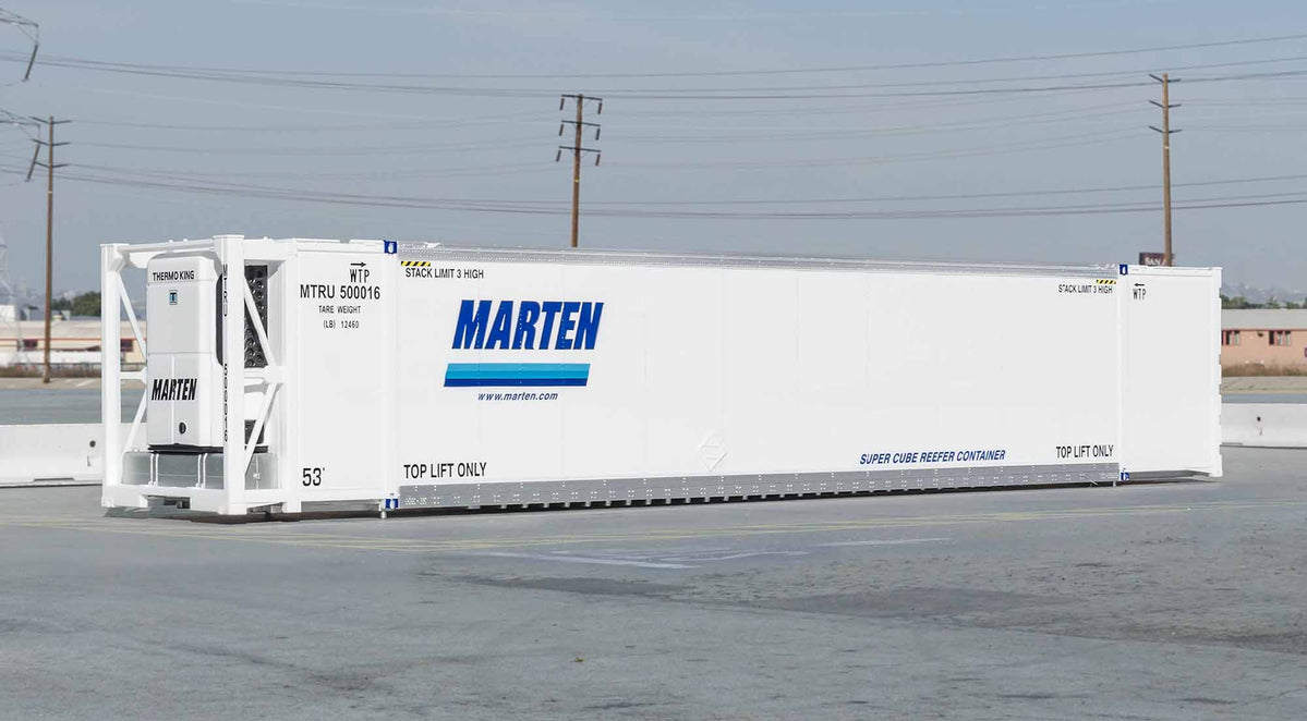 ScaleTrains 11713 HO Scale CIMC 53' Reefer Container Marten MTLU 3 Pac ...