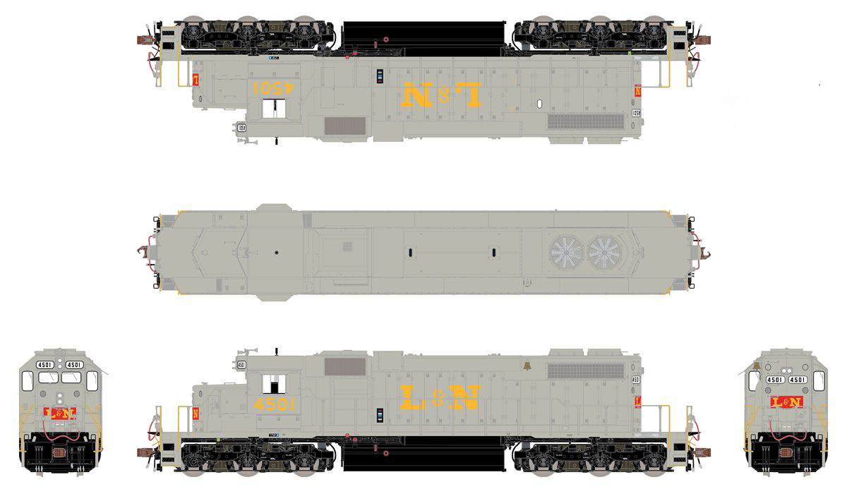 ScaleTrains 33131 HO Scale EMD SD38-2 Diesel L&N 4501 - DCC LokSound — White Rose Hobbies