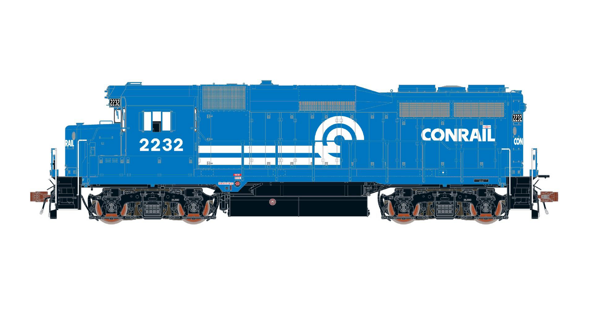 ScaleTrains Rivet 39231 HO Scale EMD GP30 Conrail CR 2232 DCC LokSound — White Rose Hobbies