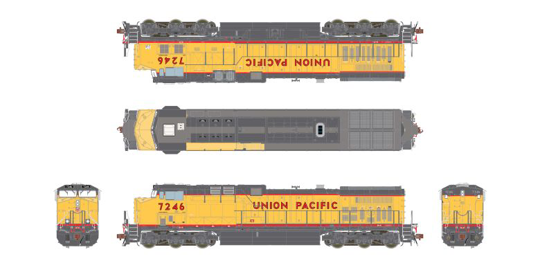ScaleTrains 39694 HO Scale GE AC4400CW Diesel Union Pacific "Red Sill" — White Rose Hobbies