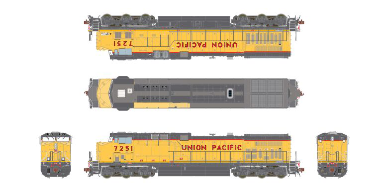 ScaleTrains 39701 HO Scale GE AC4400CW Diesel Union Pacific "Yellow Si — White Rose Hobbies