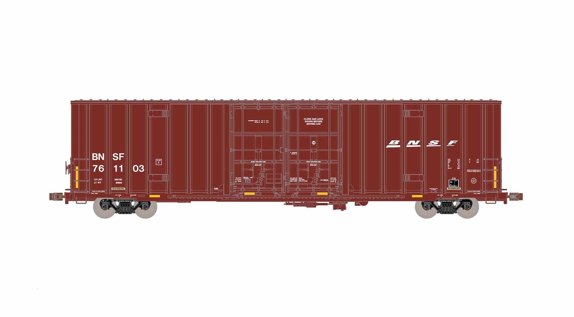 ScaleTrains Operator 11872 HO Scale Trinity 60' 7500 8' Double Plug Do ...