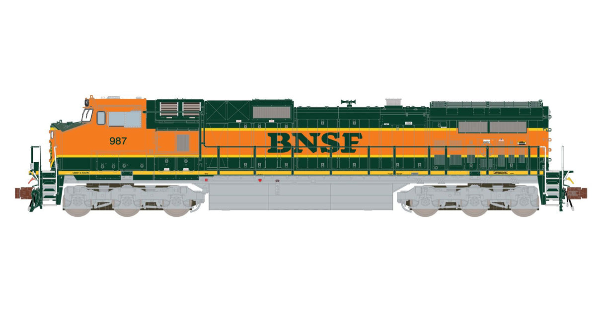 ScaleTrains Rivet 38677 N Scale GE DASH 9 Diesel BNSF Heritage I 987 D — White Rose Hobbies