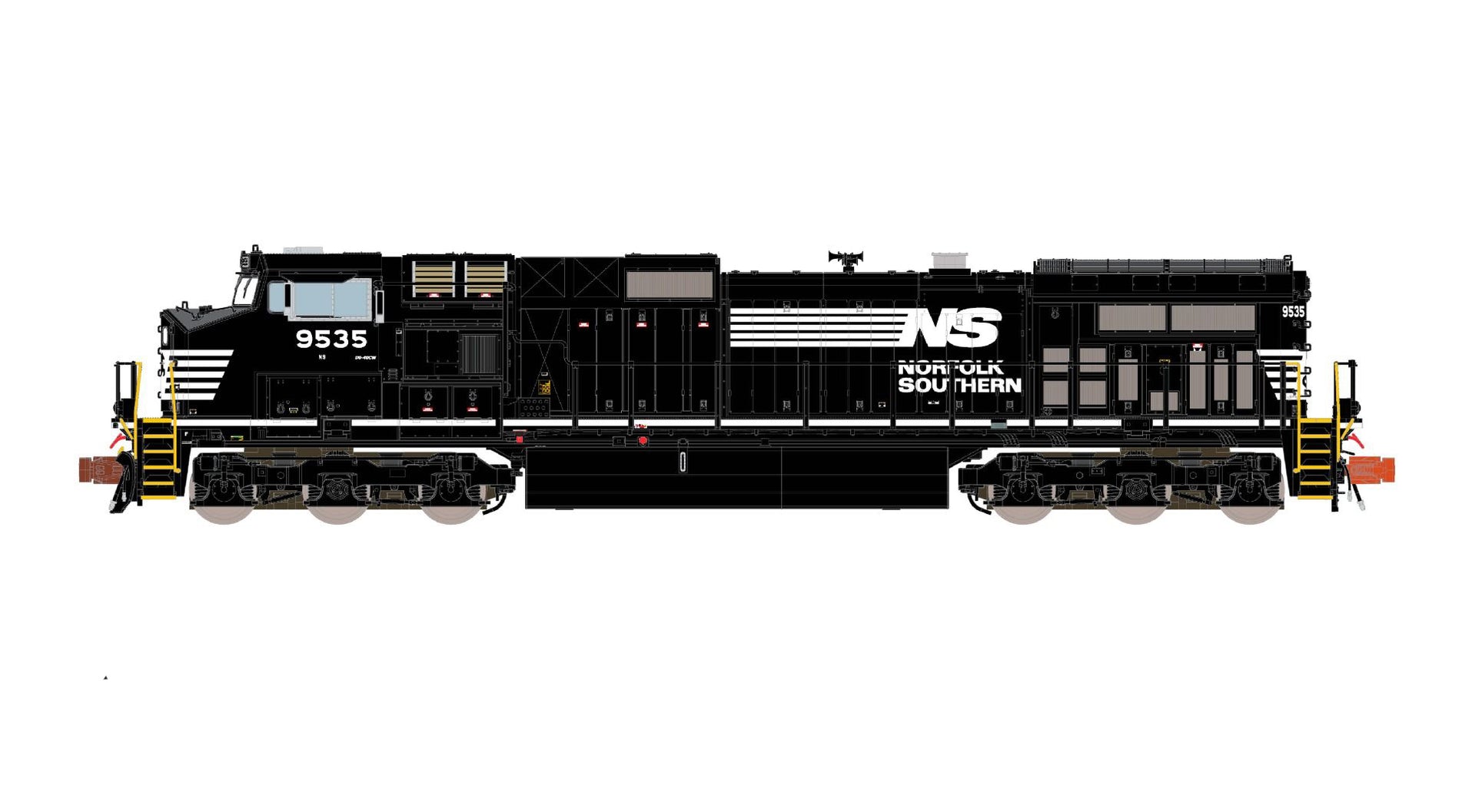 ScaleTrains Rivet 38714 N Scale GE DASH 9 Diesel Norfolk Southern NS 9 — White Rose Hobbies