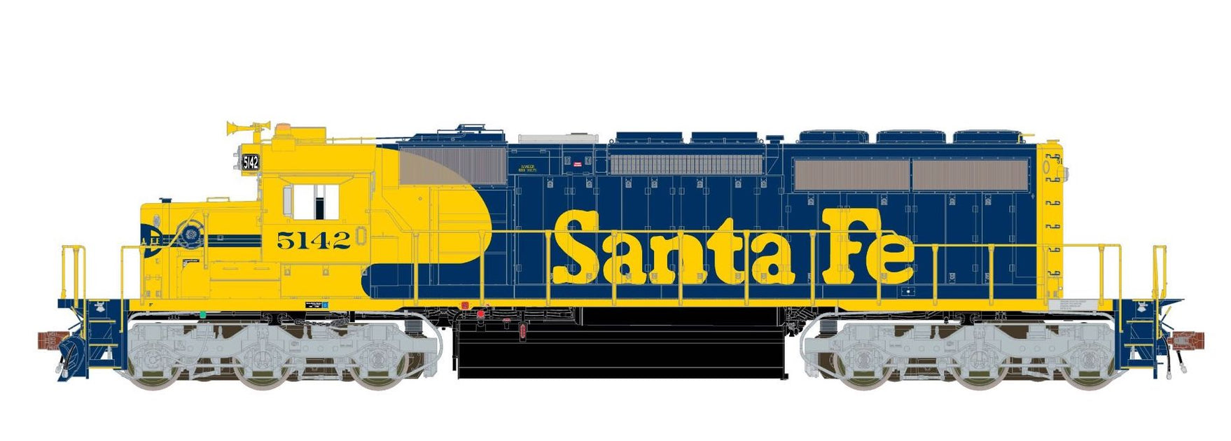 ScaleTrains Rivet 38766 HO Scale EMD SD40-2 Santa Fe ATSF 5142 - DC ...