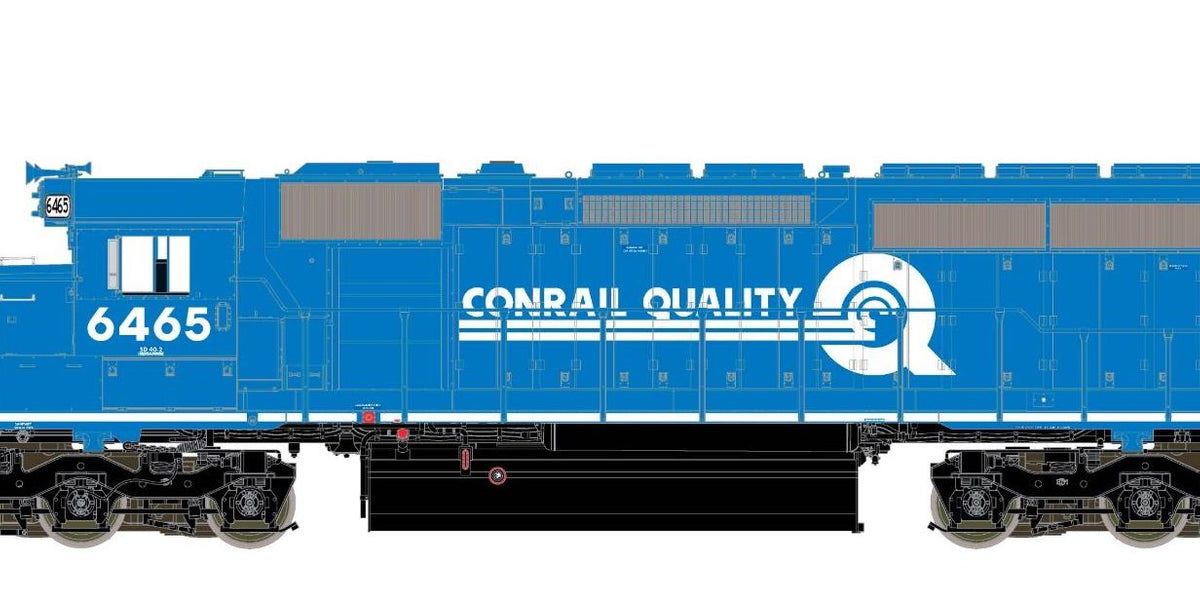 ScaleTrains Rivet 38800 HO Scale EMD SD40-2 Conrail Quality CR 6465 ...