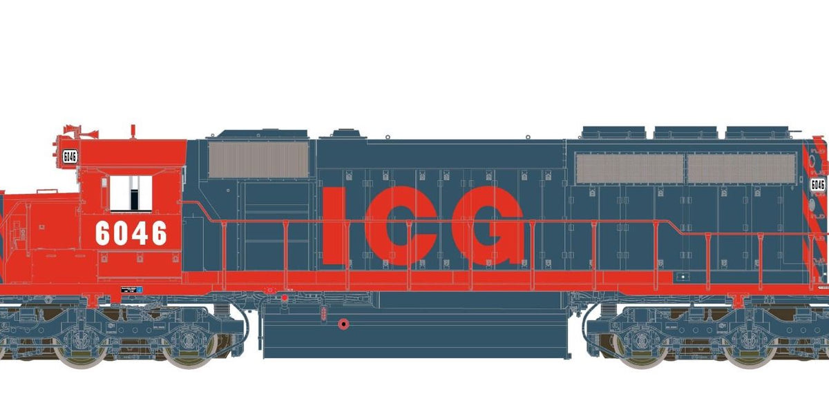 ScaleTrains Rivet 38808 HO Scale EMD SD40-2 Illinois Central Gulf ICG — White Rose Hobbies