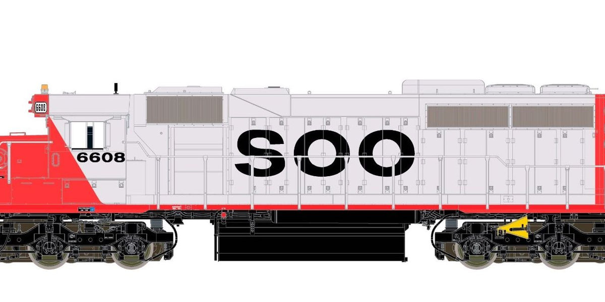 ScaleTrains Rivet 38832 HO Scale EMD SD40-2 SOO Line 6608 - DC — White Rose Hobbies