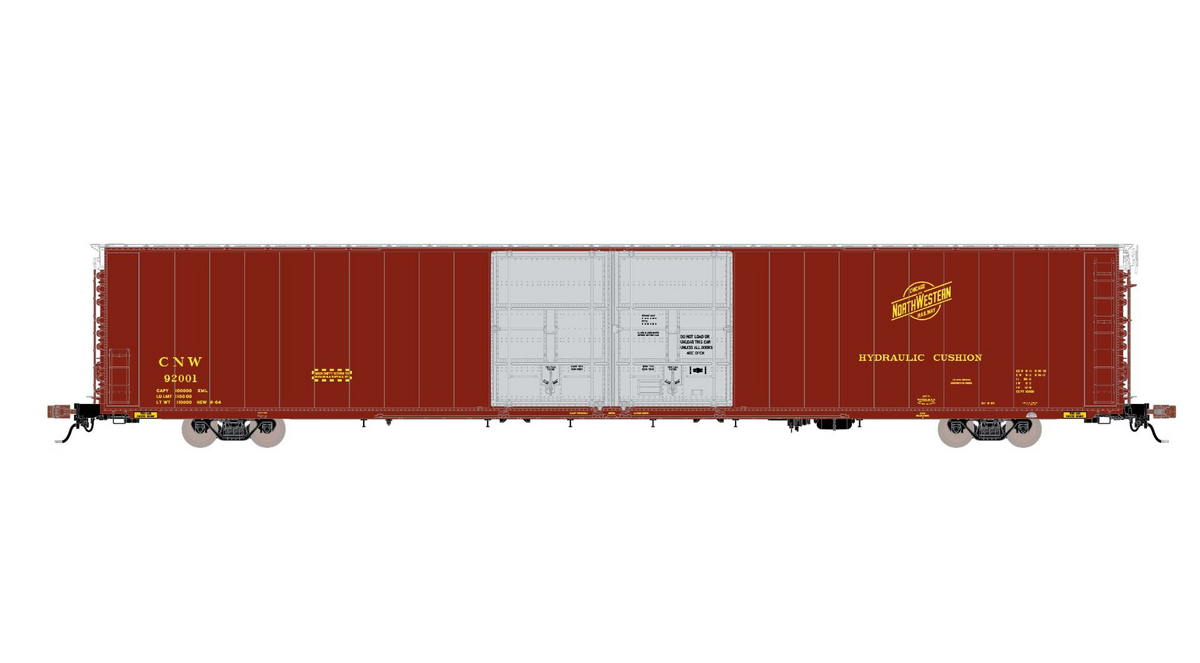 ScaleTrains Rivet 39058 HO Scale Thrall 86' Double Door Boxcar C&NW 92 ...