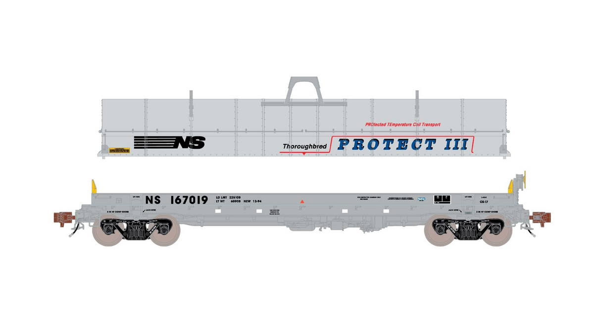 ScaleTrains Rivet 39295 HO Scale Thrall-Trinity 42’ Coil Steel Car Nor — White Rose Hobbies