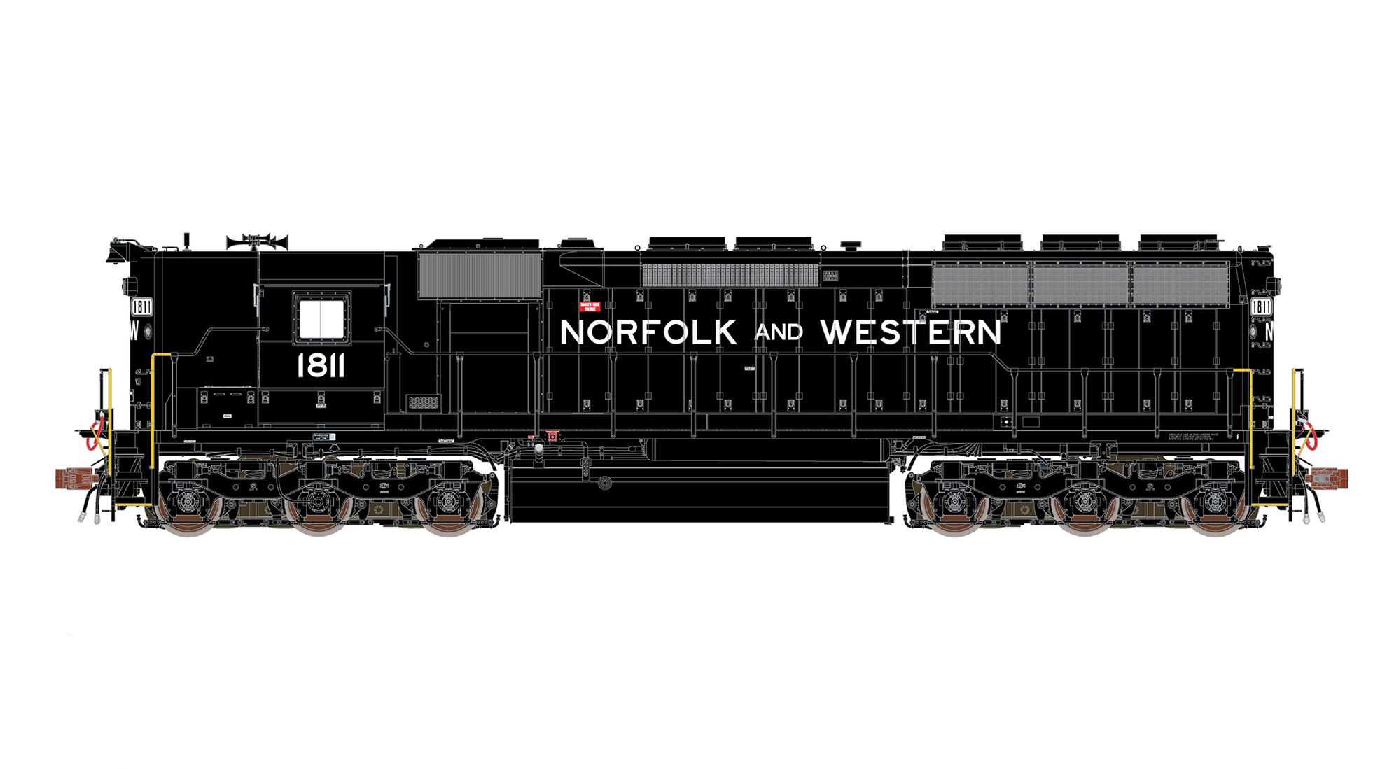 ScaleTrains Rivet 39735 HO Scale EMD SD45 Phase IIb2 High Hood Norfolk — White Rose Hobbies