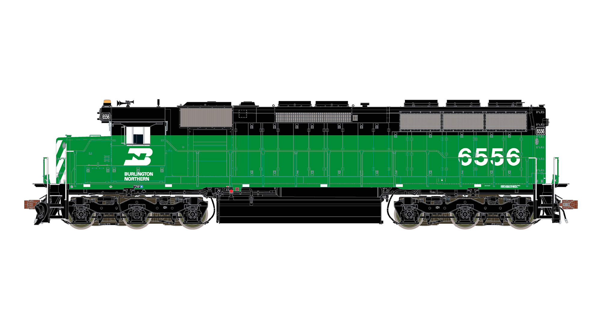 ScaleTrains Rivet 39762 HO Scale EMD SD45 Phase III Burlington Norther — White Rose Hobbies