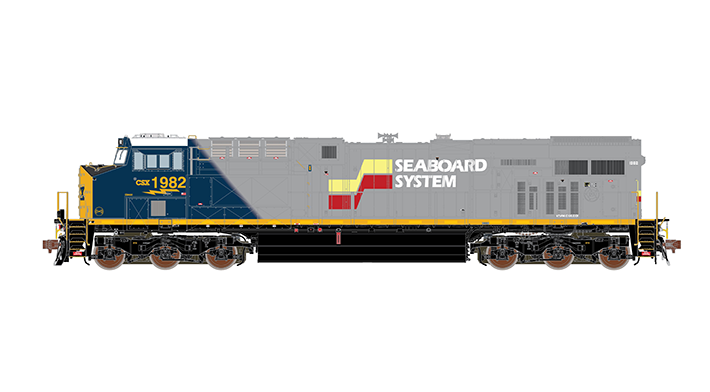 ScaleTrains Rivet 39909 HO Scale GE ES44AH GEVo Seaboard Heritage CSX ...