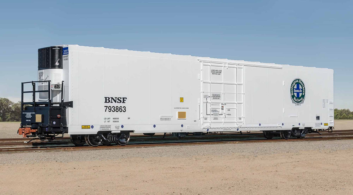 ScaleTrains Rivet 40126 HO Scale 82' 7111 Mechanical Reefer BNSF 79385 ...