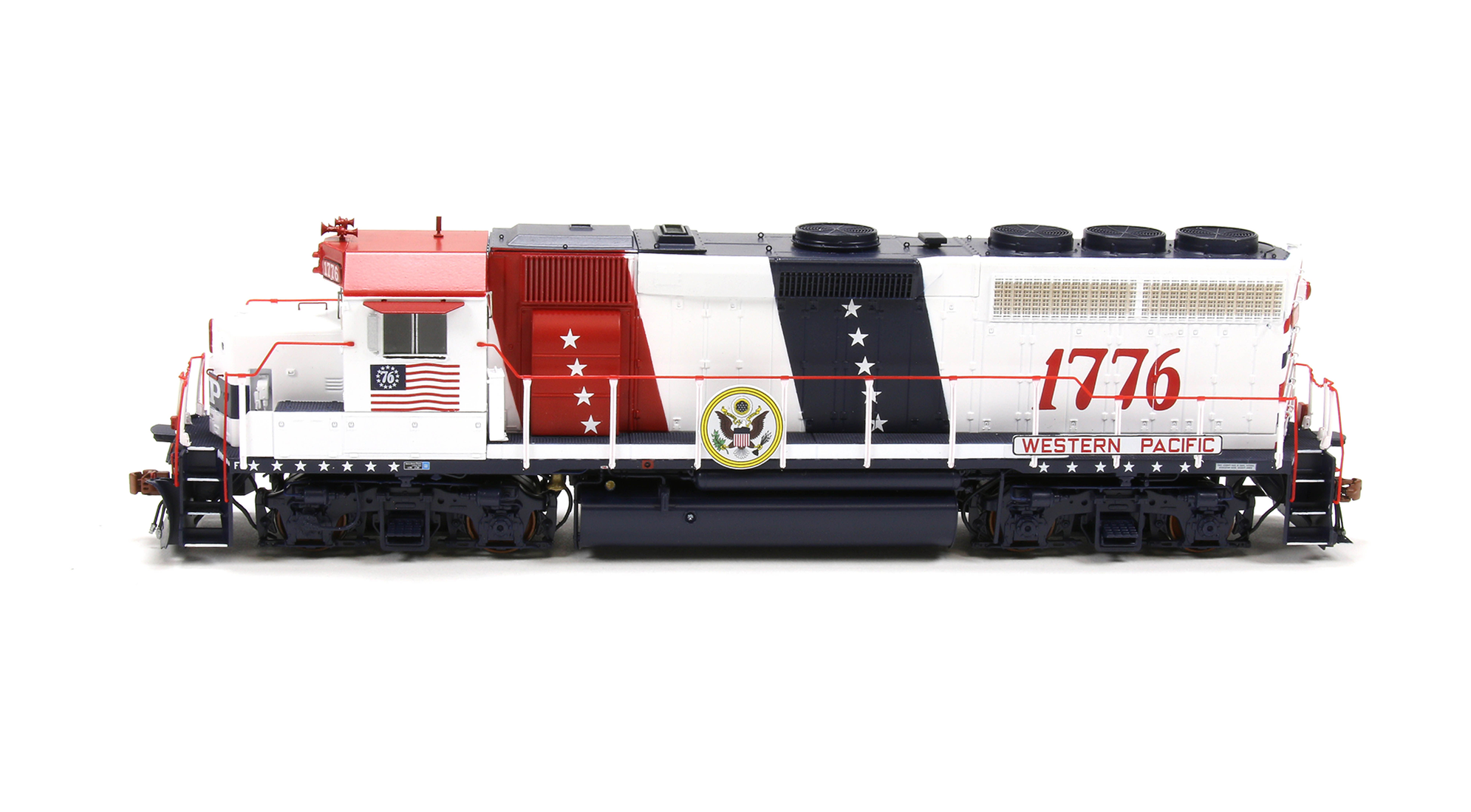 ScaleTrains Rivet 40224 HO Scale EMD GP40 Phase IIc Bicentennial WP 17 — White Rose Hobbies