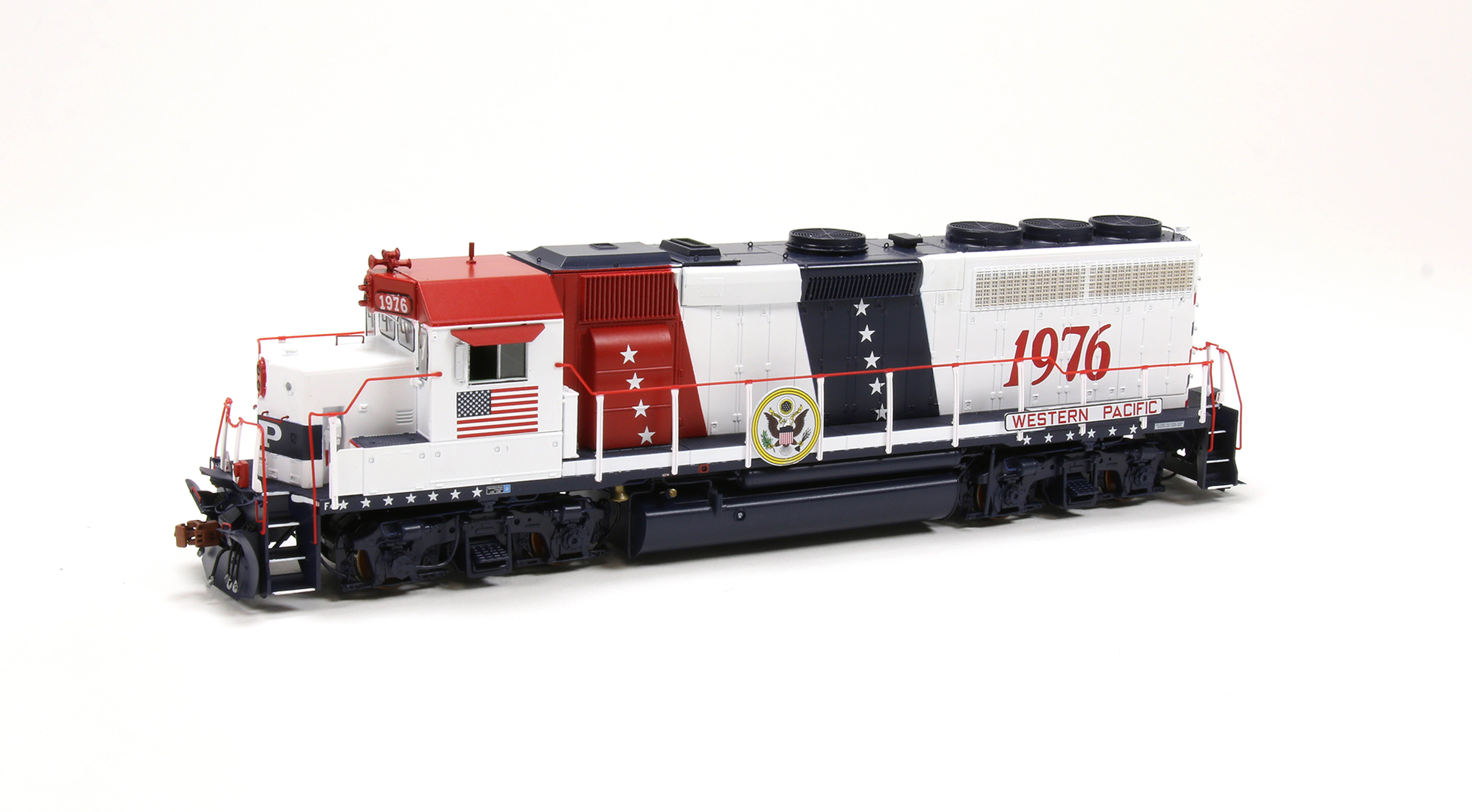 ScaleTrains Rivet 40225 HO Scale EMD GP40 Phase IIc Bicentennial WP 19 — White Rose Hobbies